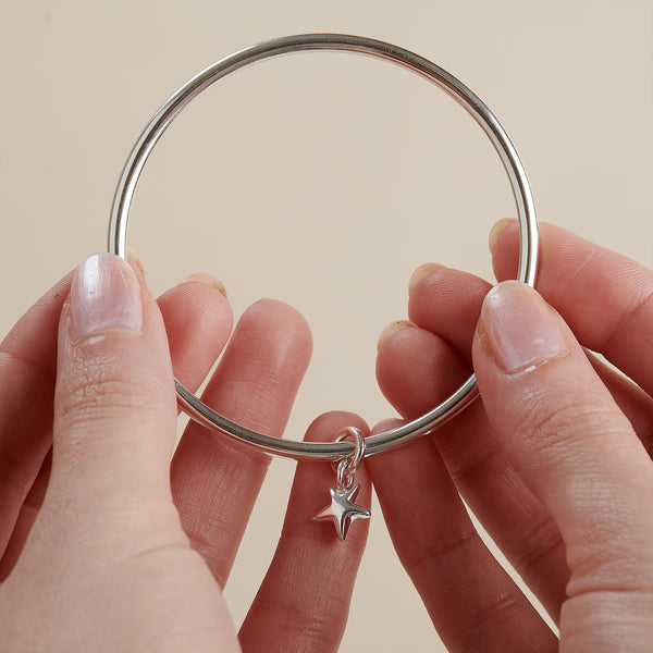 Scarlett Jewellery: Stardust Silver Charm Bangle