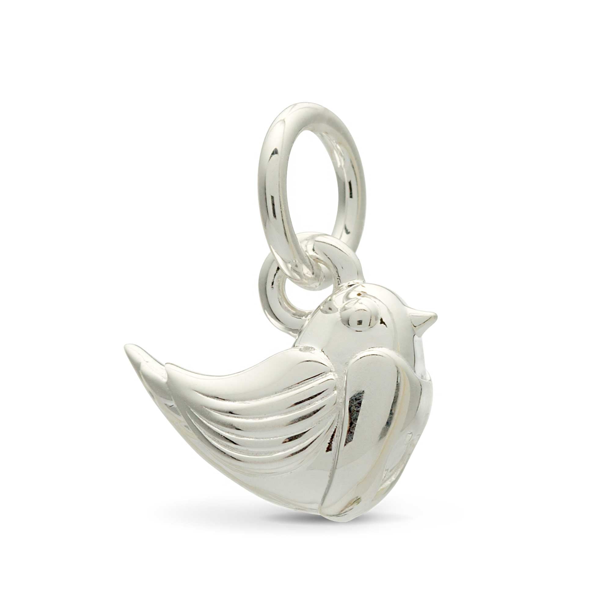 Robin Silver Charm - Silver Christmas Gift – Scarlett Jewellery