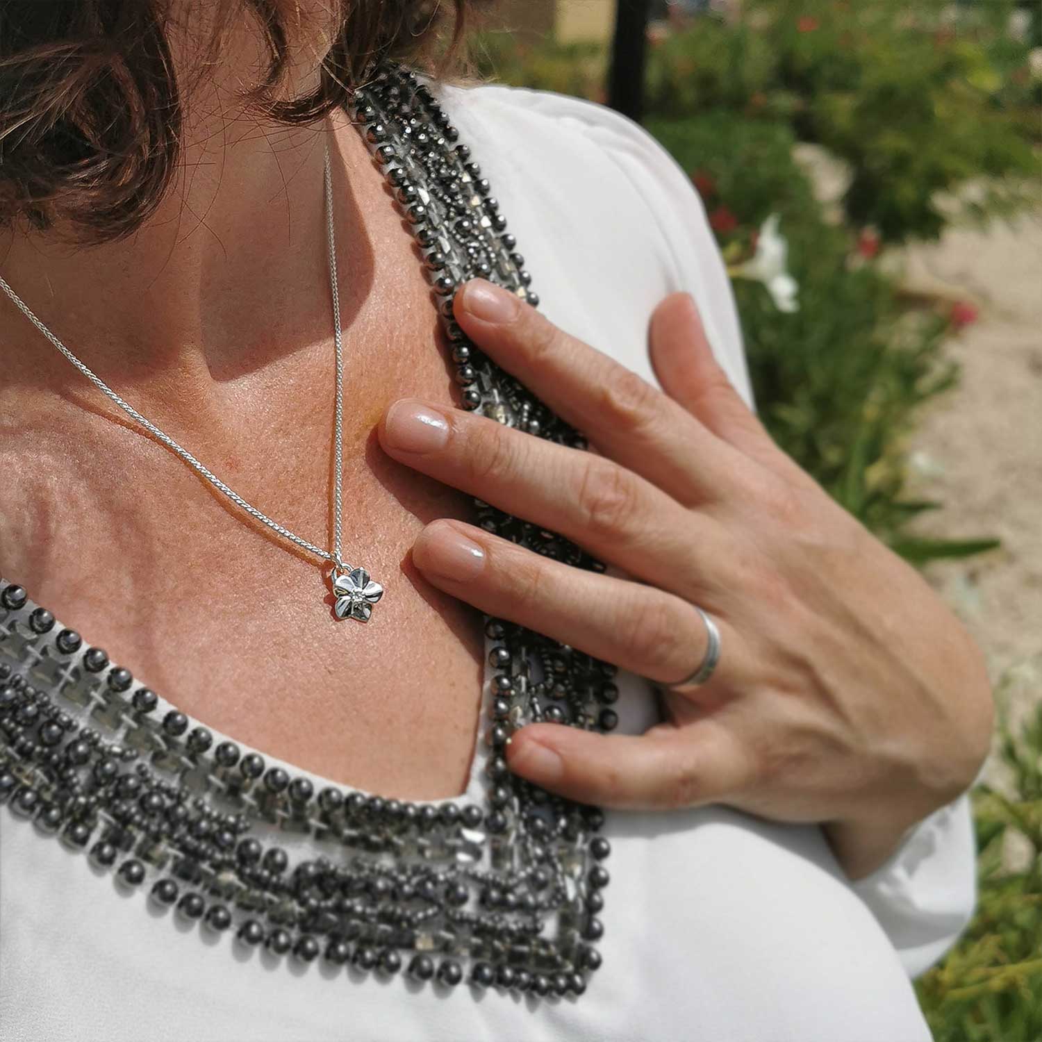 Forget-Me-Not Silver Necklace - Scarlett Jewellery