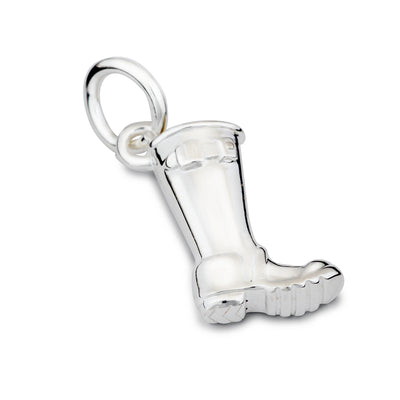 Welly Boot Personalised Silver Charm - Wellington Boot Pendant ...